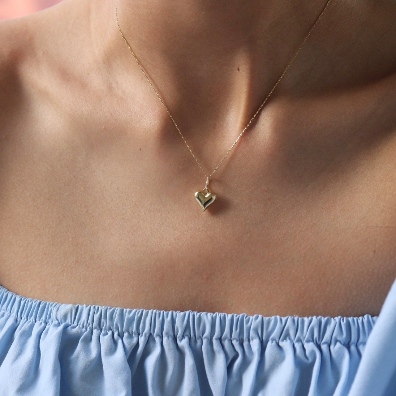 Bombeli Mini Kalp Kolye